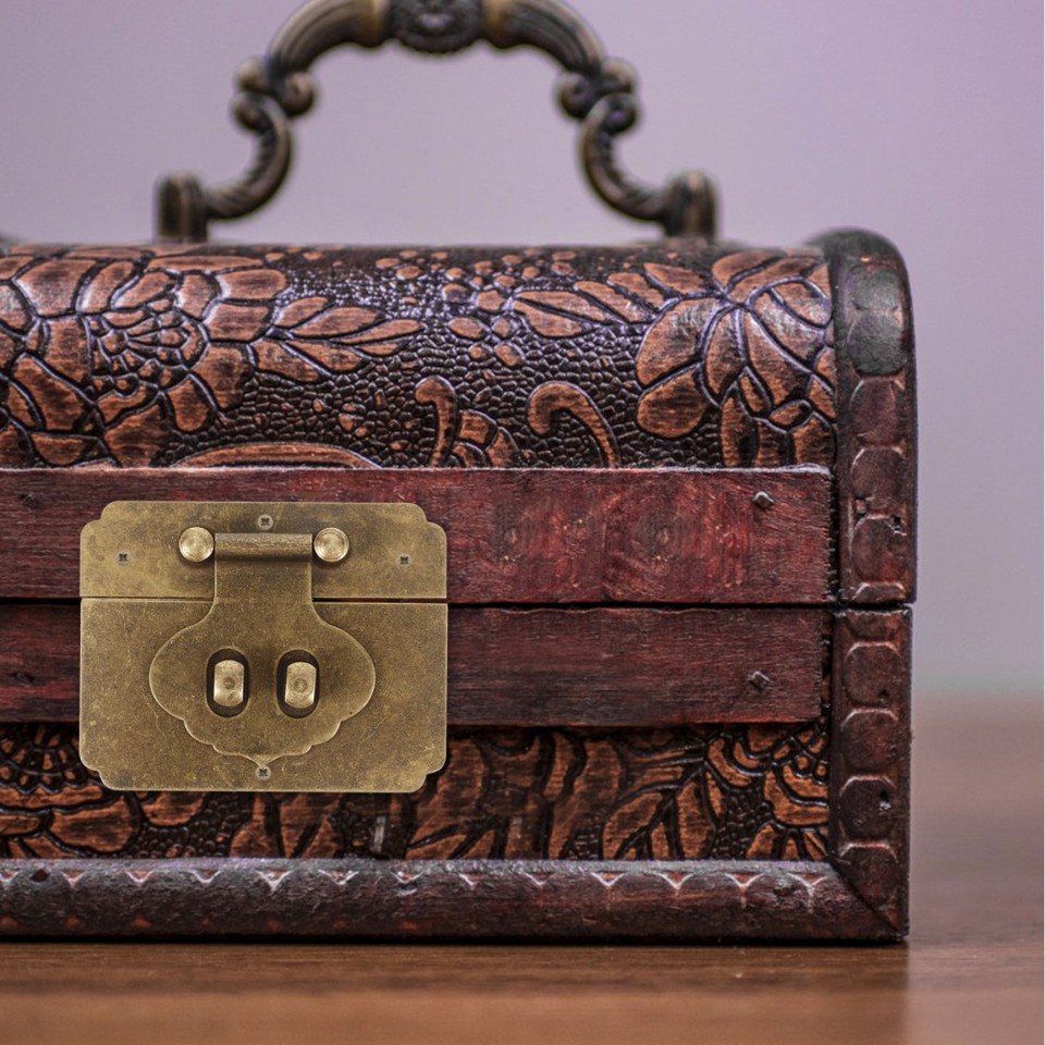 Jewelry Box Buckle Hasp Latch Clasps Retro Vintage Metal Lock Fastener ...