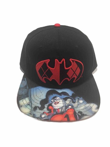 Batman Hat Cap Snap Back Black Red DC Comics TV Show Movies Mens 90s ...