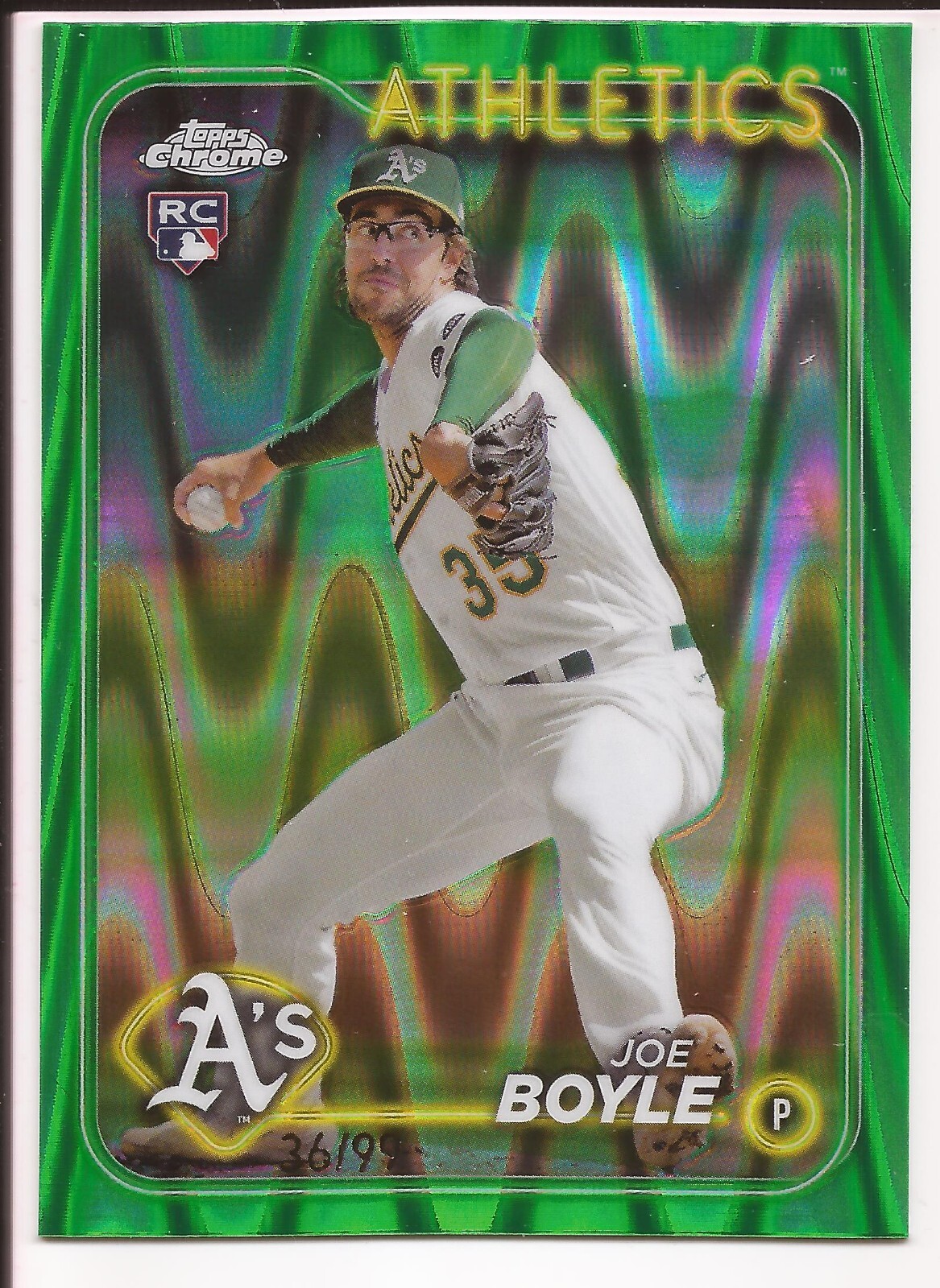 2024 Topps Chrome - Green RayWave Refractor #91 Joe Boyle /99 (RC) for ...