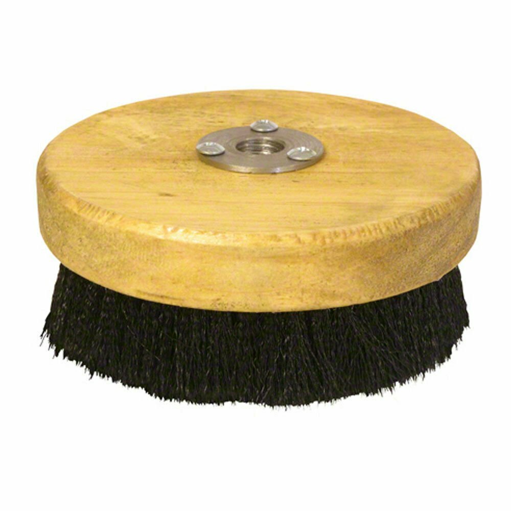 Carpet and Upholstery Shampoo 5” Wood Block Brush for Rotary Buffers ...