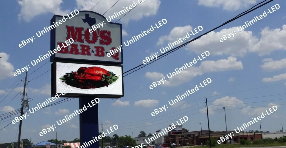 P6 LED Billboard Sign 5x15 FT Double-Sided Outdoor Programmable Full ...