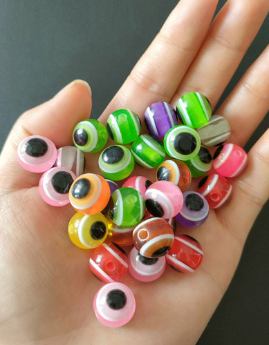 100pcs Fish Eye Bead Lightweight Plastic Accessories Fishing Tackle 6/8 ...
