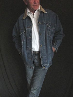 CW Clifford & Willis Blue Denim Jean Jacket Corduroy Men's Small, Women ...