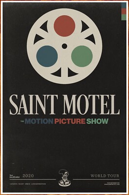SAINT MOTEL Motion Picture Show 2020 Tour Ltd Ed RARE Poster +BONUS ...