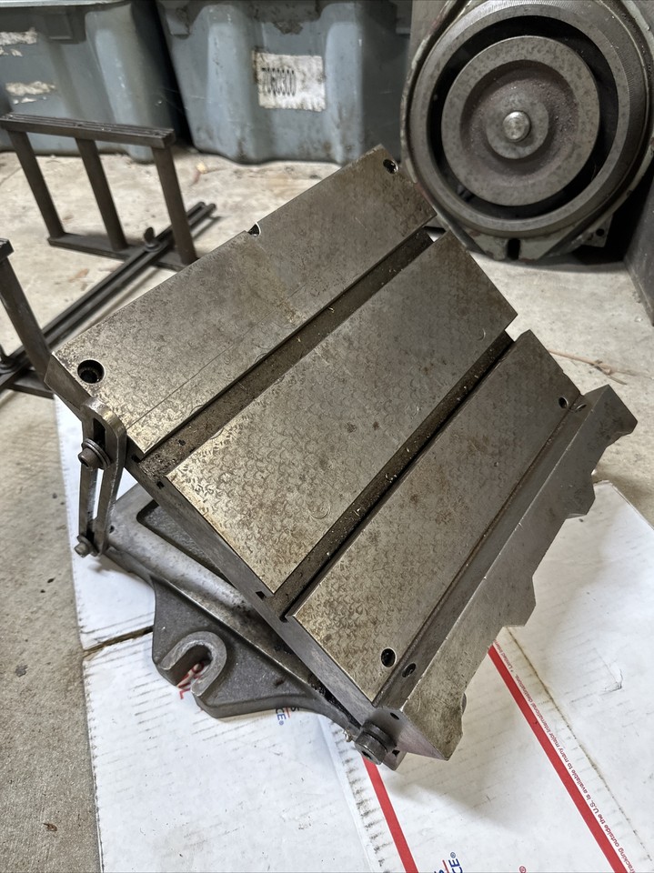 Bridgeport Milling Machine Sine Table Tilting Angle Plate Setup Block ...