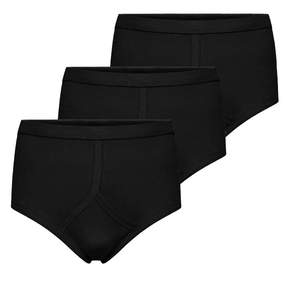 3 X Mens Y Fronts Interlock Cotton Briefs Underpants Slips Pants ...