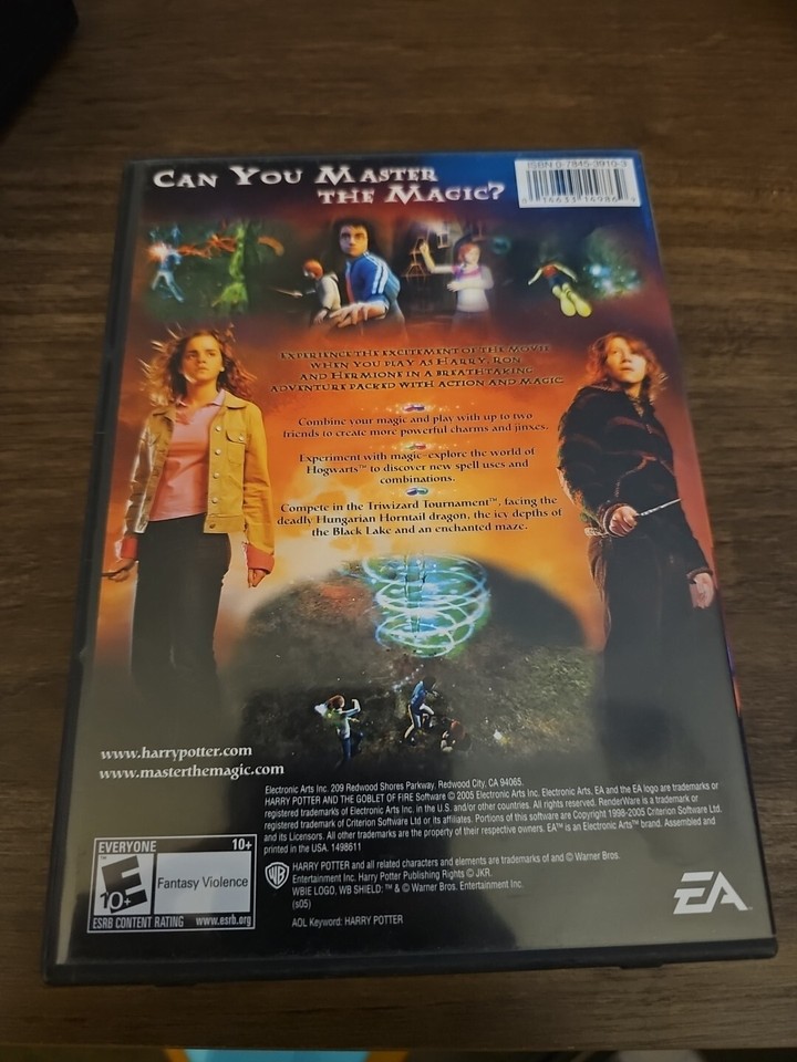 2005 Harry Potter And The Goblet Of Fire PC Game CD-ROM Manual Complete ...