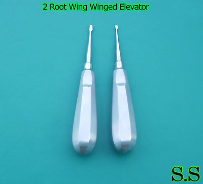 SET OF 2 WING WINGS WINGED DENTAL ELEVATORS 2MM 3MM | eBay