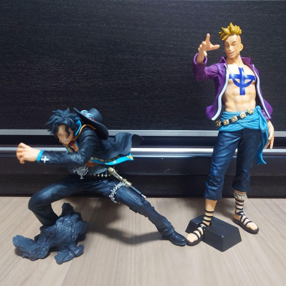 One Piece Ace Marco Figure Set Collectible Anime Toys Authentic Japan ...