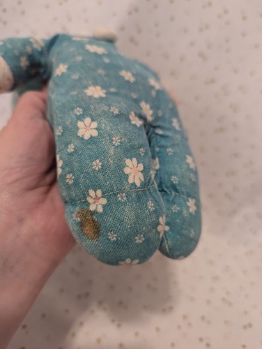 Vintage Mattel Booful Beans 1970 Baby Doll blue with flowers pom pom | eBay