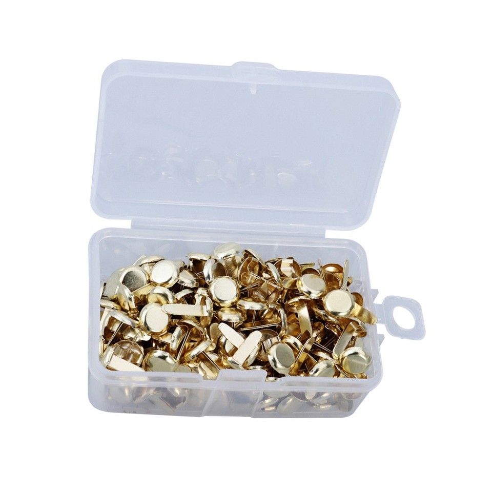 200 Pcs Paper Fastener Fasteners Brads for Scrapbooking Wide Head ...
