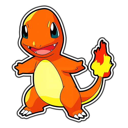 Charmander Waterproof Vinyl Sticker Decal Die-Cut | eBay