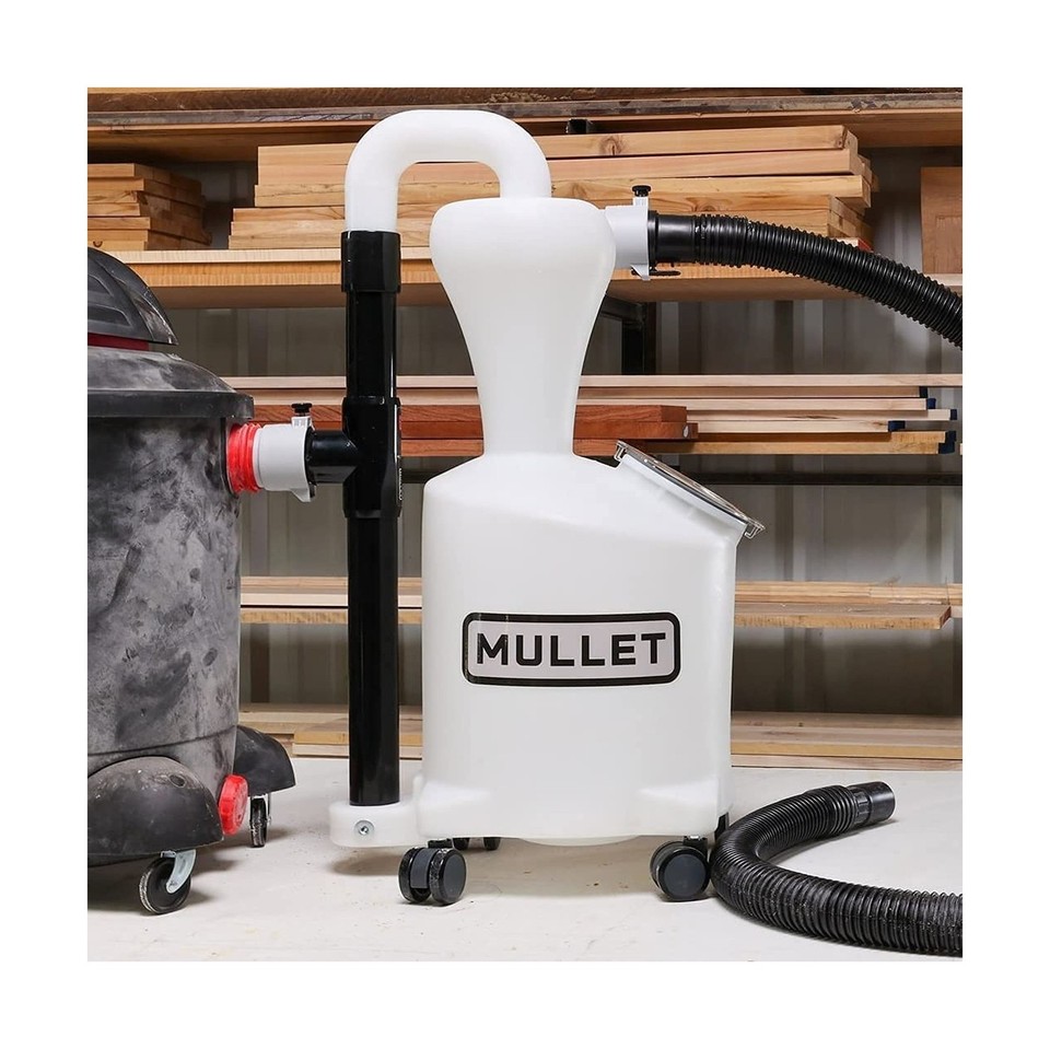 Mullet High-Speed Cyclone Dust Collector for Shop Vacuum - Sawdust ...
