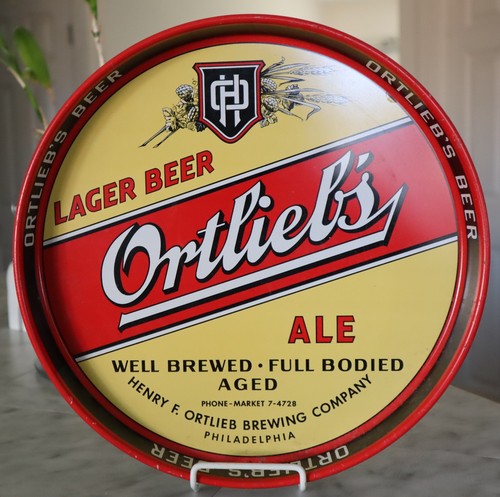 Ortlieb's Lager Beer and Ale advertising serving tray | eBay