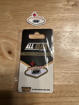AEW Lapel Pin and Magnet - Welcome to Las Vegas - Exclusive All Elite ...