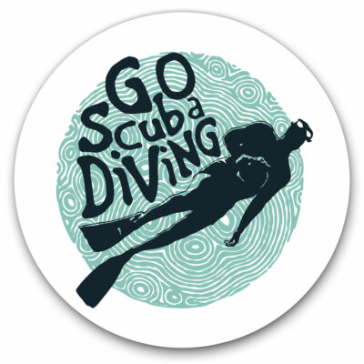 2 x Vinyl Stickers 25cm - Scuba Diving Dive Diver Cool Gift #9731 | eBay