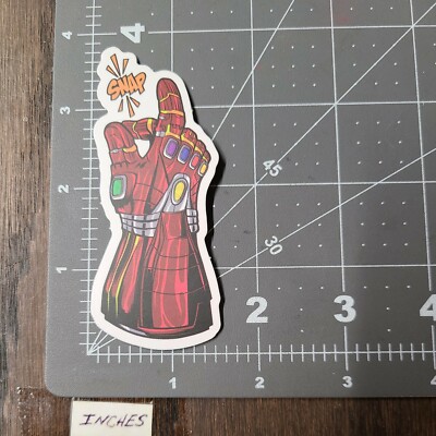 Iron Man Gauntlet Adult Humor Skateboard Guitar Phone Sticker / Decal ...