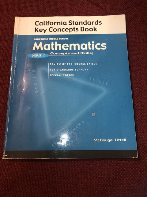 McDougal Littell Middle School Math : Standards Key Concepts Book ...
