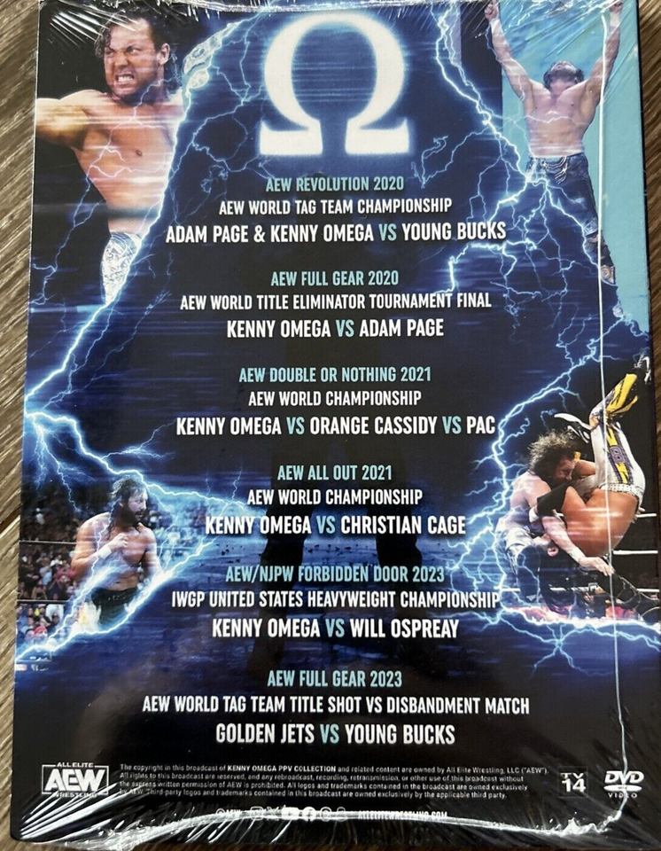 AEW Kenny Omega PPV Collection DVD All Elite Crate Exclusive Brand New ...