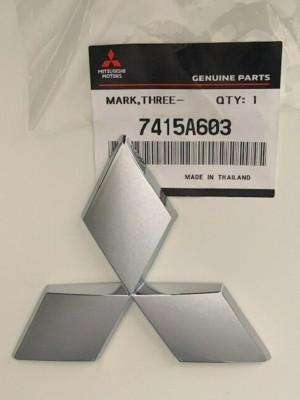 MITSUBISHI GENUINE LANCER OUTLANDER FRONT BUMPER GRILLE DIAMOND EMBLEM ...