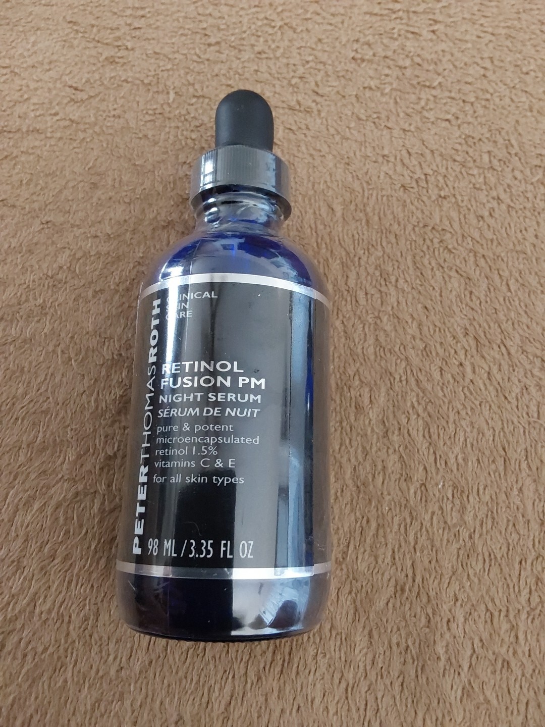 Peter Thomas Roth Retinol Fusion PM Night Serum Large New Sealed 3.35oz ...