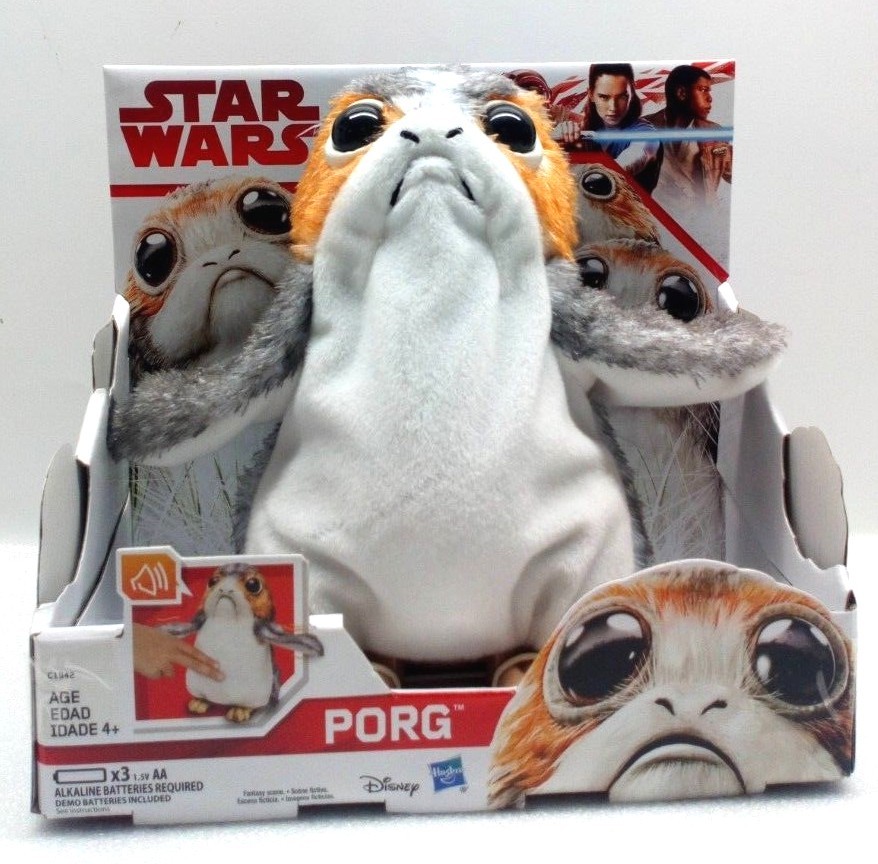 Hasbro Star Wars The Last Jedi Porg Penguin Electronic Talking Plush ...
