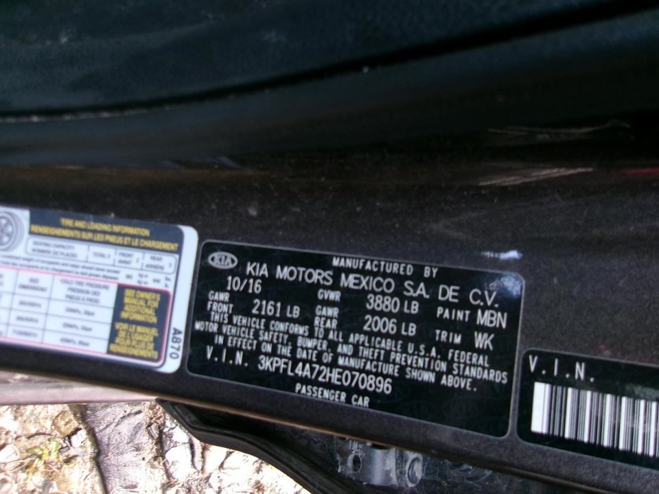 Air Cleaner 2.0L Canada Emissions Fits 14-18 FORTE 31329605 | eBay