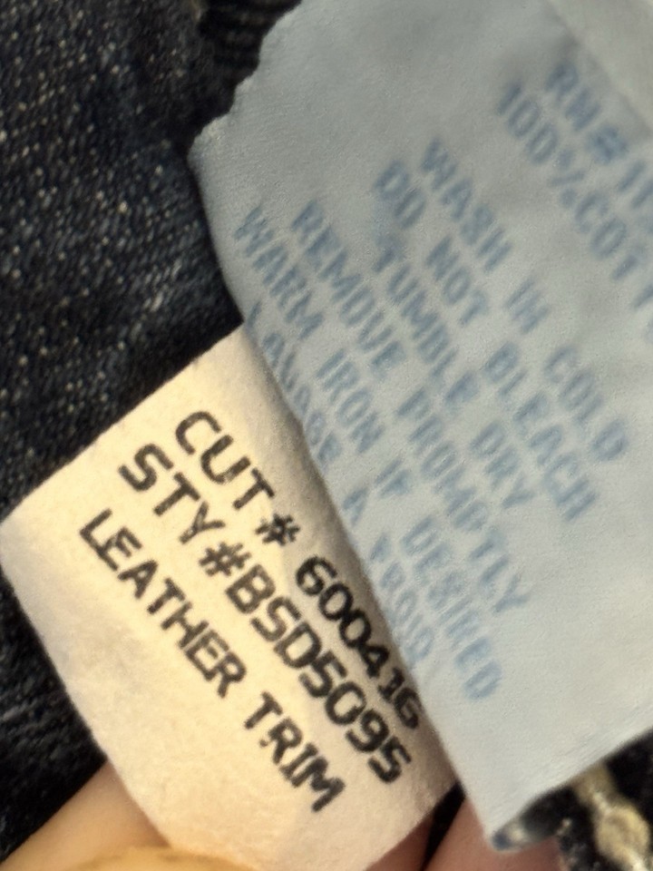 Robin’s Jean Men’s Jeans 36x34 Blue Bootcut Studded Leather Trim USA | eBay