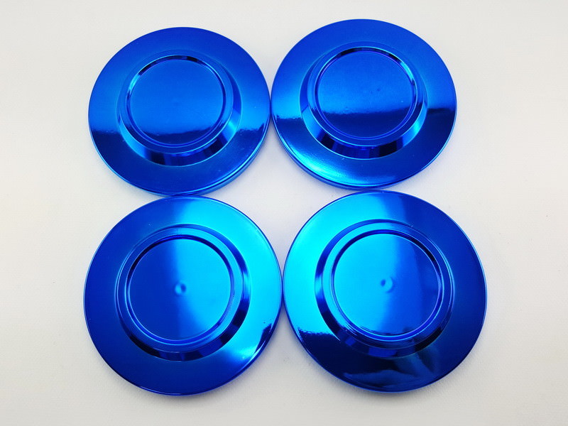 CENTER CAPS HUB Wheels Truck Size 106mm. Blue Chrome 4Pcs. Car Sport ...