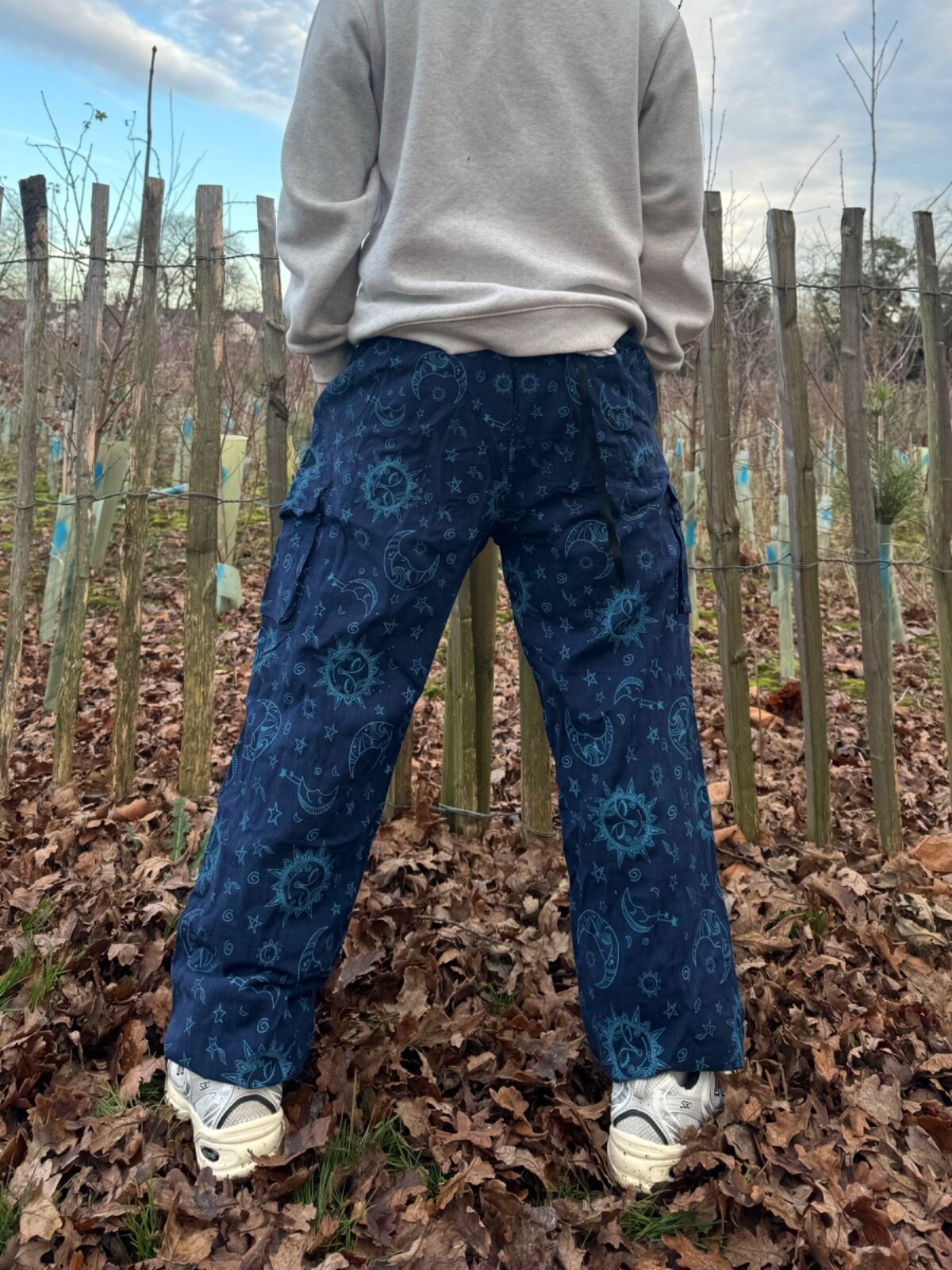 Unisex Hippie Pants | Sun & Moon print trouser| Cotton Pants | Festival ...