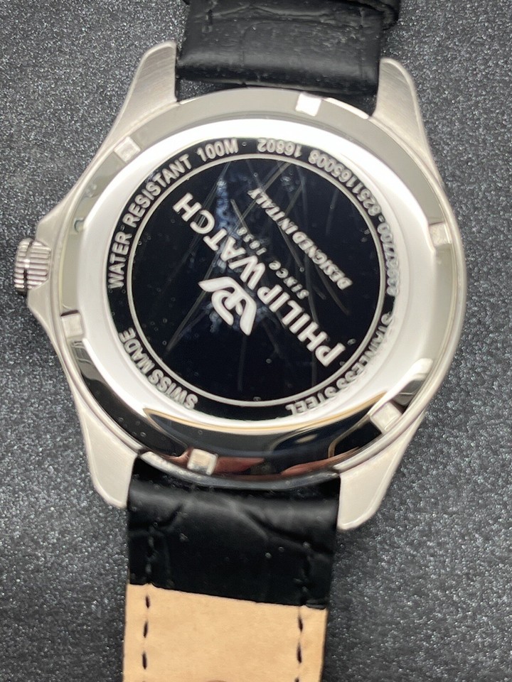 Mens Philip Watch. Swiss Made Modelo 16802. 100ATM. 3 Jewels. | eBay