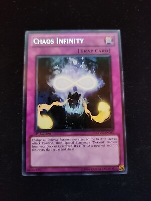 Chaos Infinity - 1st Edition - Rare Foil - Yugioh Trap Card - Vintage ...