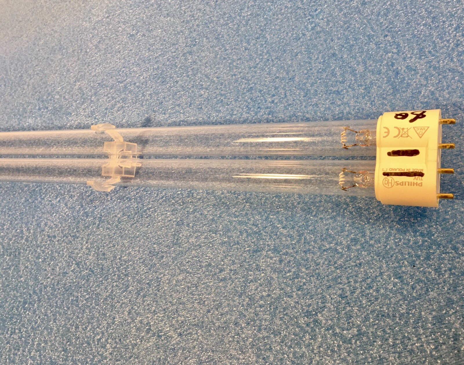 Vertical Horizontal 2G11 Lamp Flouresent Tube Double Support Clip Clear ...