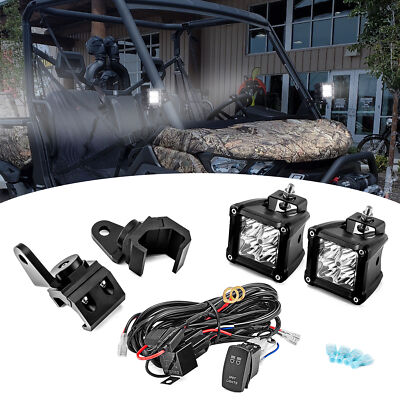 Spot Beam 3" Pods Pro-Fit Cage Mounts Wire Kit For CFMOTO UFORCE 600 ...