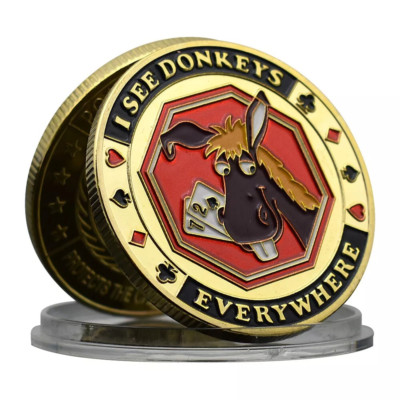 I See Donkeys Everywhere" Poker Collectible Coin – Las Vegas, Nevada ...