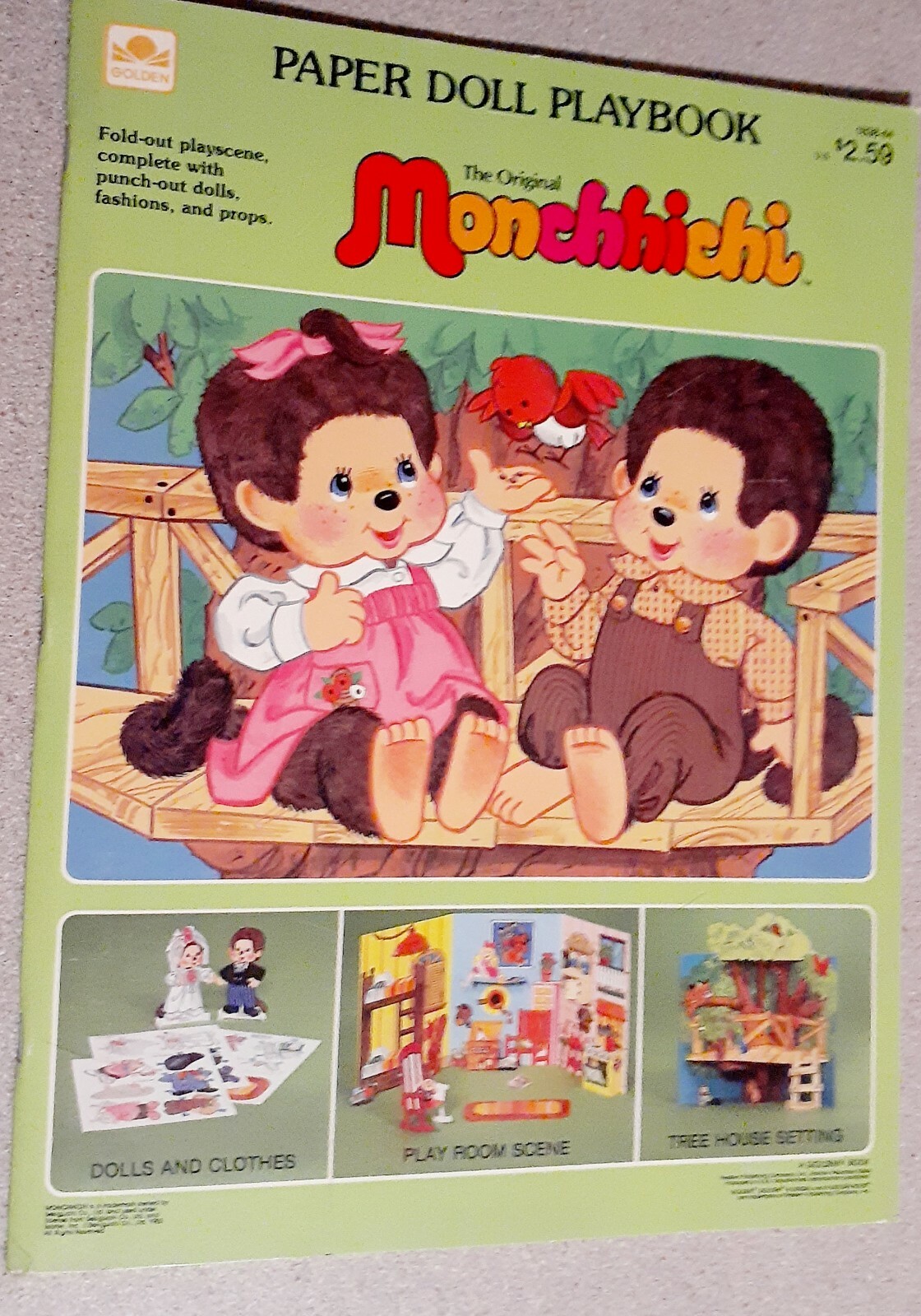 Vintage Original Monchhich Monchhichi,Monchichi, Munchici Paper Doll ...