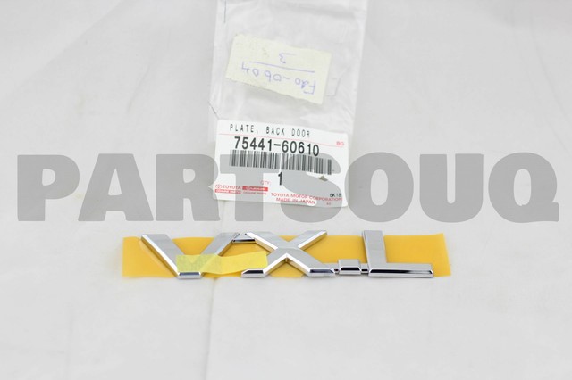 7544160610 Genuine Toyota PLATE, BACK DOOR NAME 75441-60610 | eBay