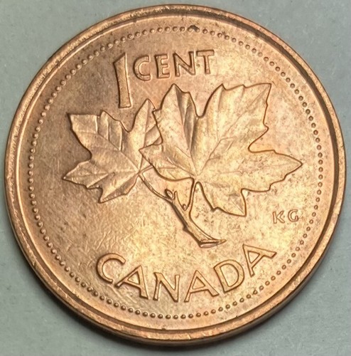 Error Coin Canada 2002 MS 1 One Cent Mint Roller Damage Queen's Jubilee ...