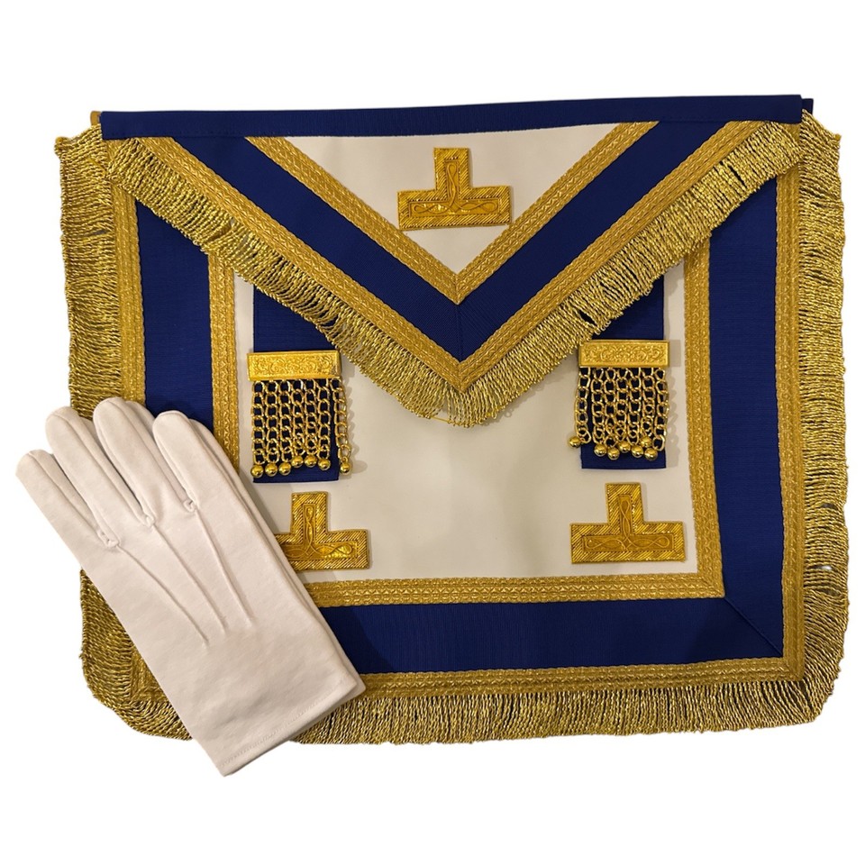 Masonic Regalia CRAFT PROVINCIAL FULL DRESS APRON + COLLAR + GLOVES ...
