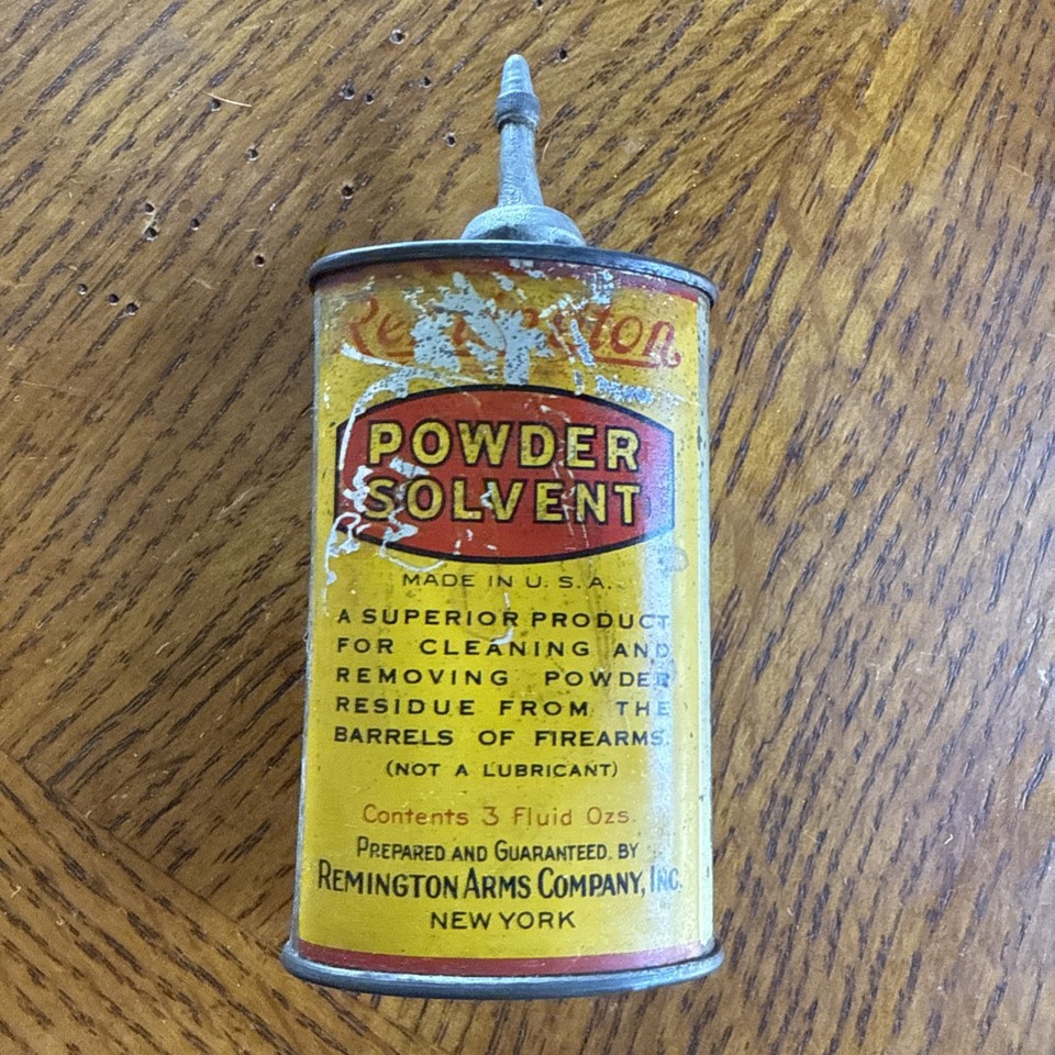 Remington UMC powder Solvent Early Rare Gun Oil Lead Top Can | eBay