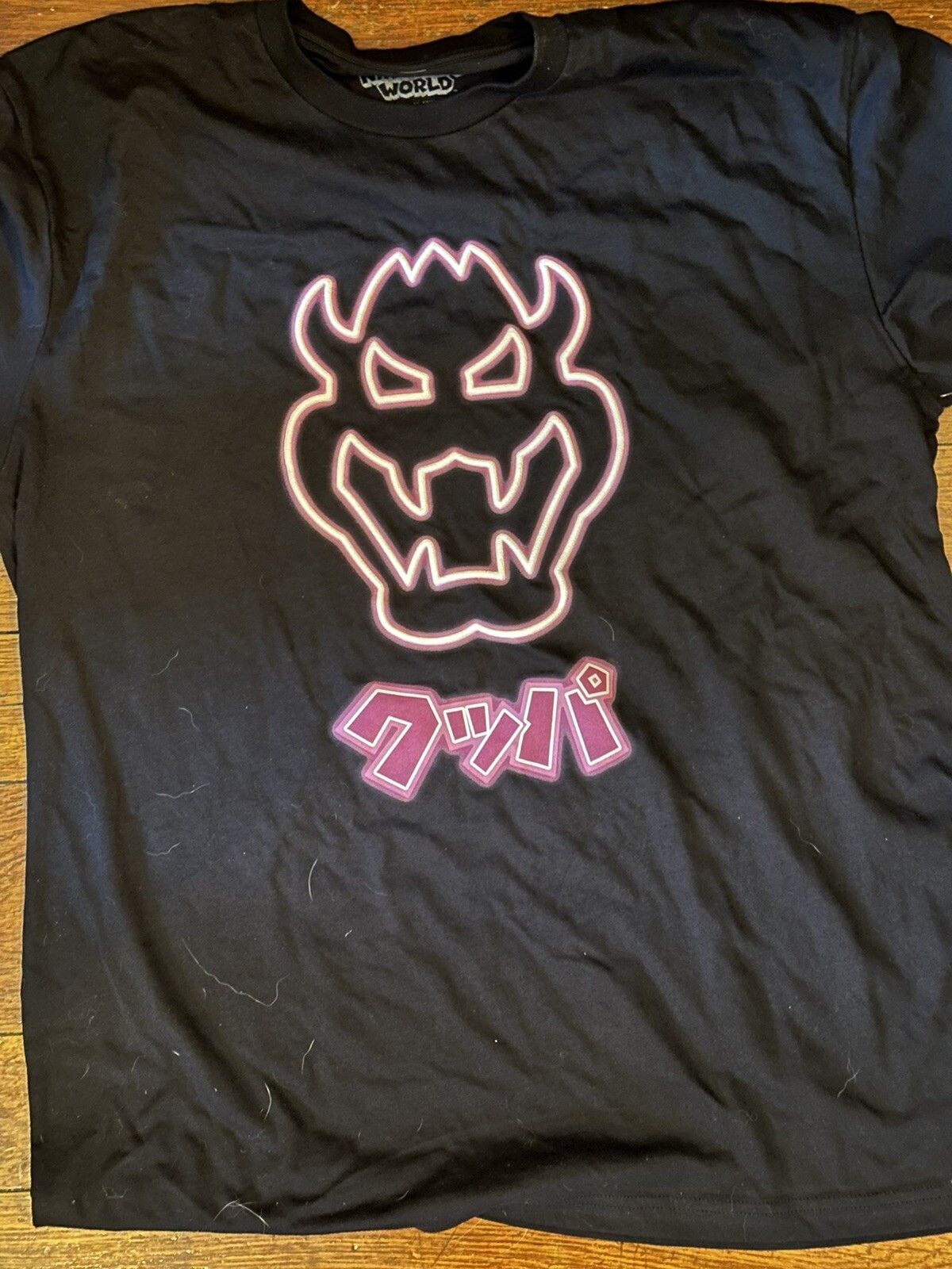 Universal Studios Hollywood Super Nintendo World Neon Bowser T-Shirt ...