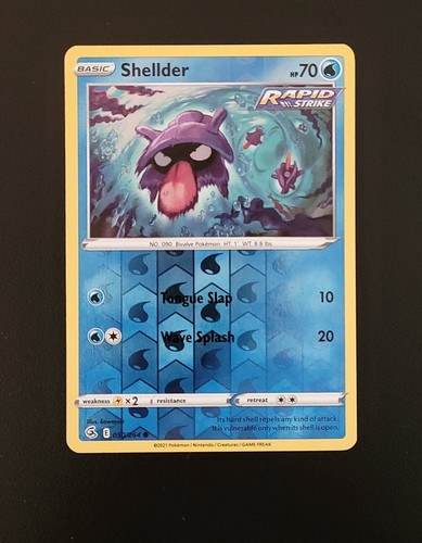 Pokémon TCG Shellder Fusion Strike 050/264 Reverse Holo Common | eBay