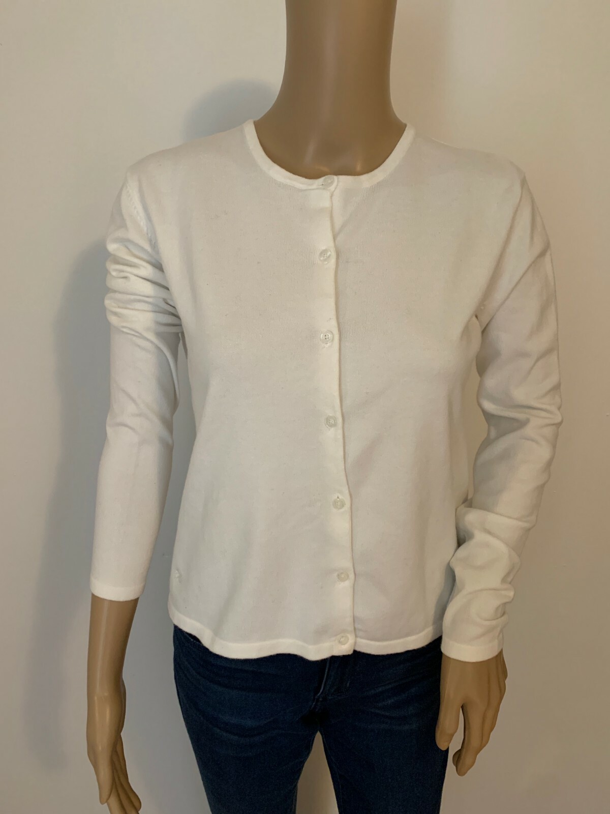 LILLY PULITZER white button cardigan sweater - Gem