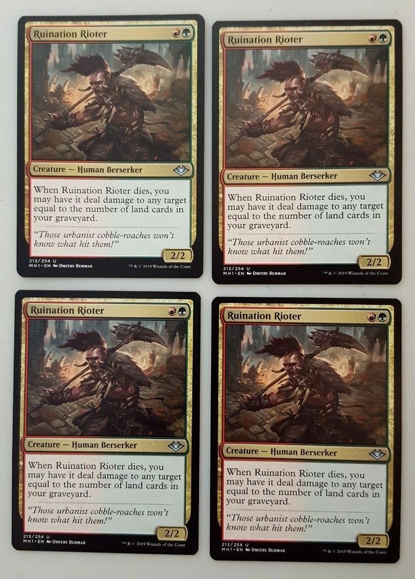 [4x] Ruination Rioter Modern Horizons MTG Magic The Gathering NM ...