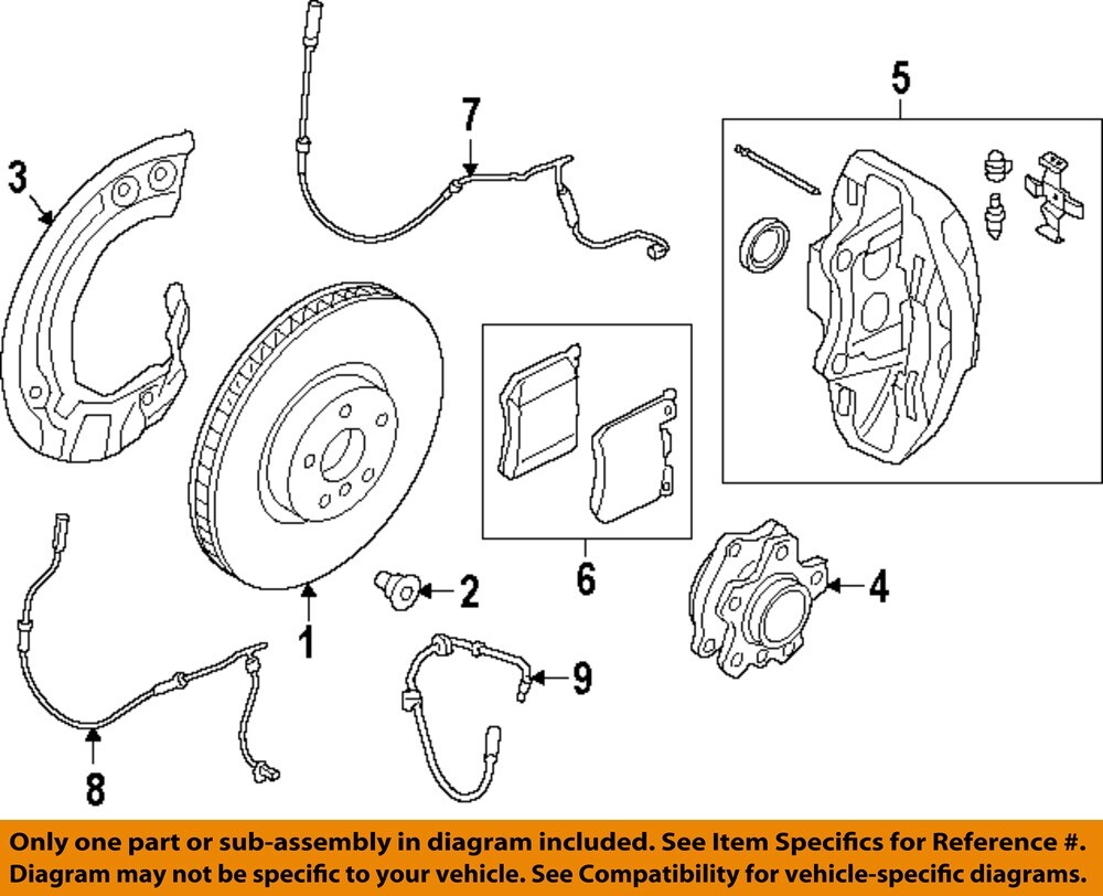 BMW OEM 16-18 750i Front Brake-Disc Rotor 34106875284 | eBay