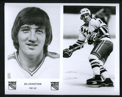 Eddie Johnstone New York Rangers team issued 1981 Press Photo | eBay