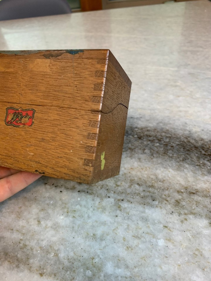 Antique Jointed Oak Storage Keepsake Curiosity Trinket Box WEIR Tool ...