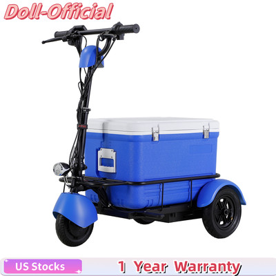 3 Wheels 350W Foldable Coke Scooter With ice cooler box For Camping ...