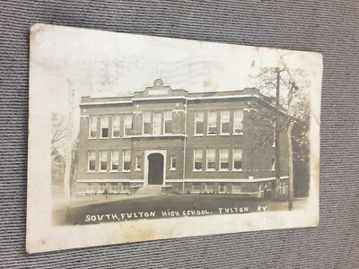 KENTUCKY FULTON HIGH SCHOOL VINTAGE Rppc Real Photo POSTCARD Early 1900 ...