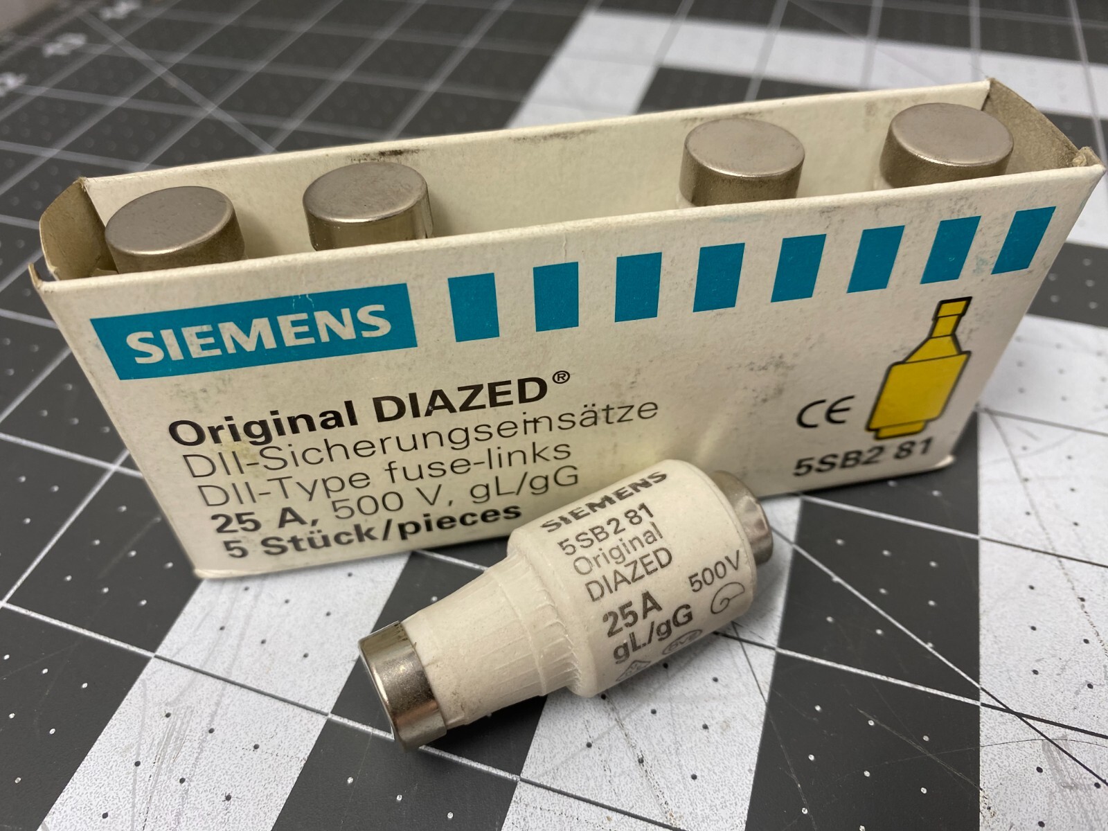 Siemens 5SB281 - Diazed Fuse Link 25 Amp Ac/dc 500v for sale online | eBay